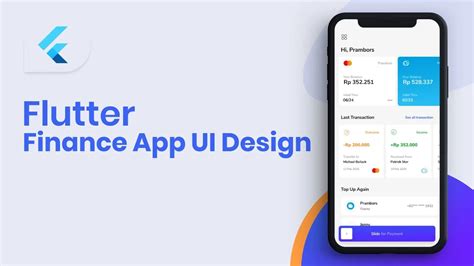 flutter ui tutorial modern finance banking app