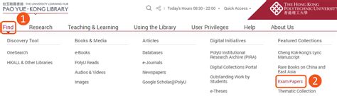 Find Exam Papers Management Guides And Tutorials At The Hong Kong Polytechnic University