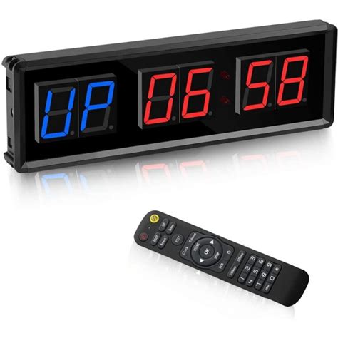 Gym Timerled Interval Timer Digital Countdown Wall Clock Fitness Timer