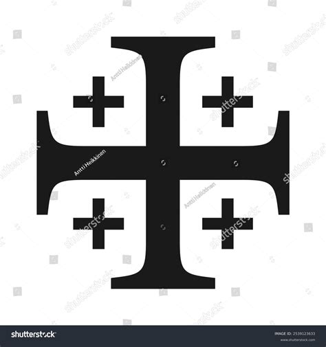 Jerusalem Cross Symbol Crusade Sign Crusader Stock Vector Royalty Free Jerusalem Cross Symbol Crusade Sign Crusader Stock Vector Royalty Free