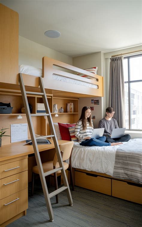 Dorm Room With Lofted Beds Bedroom Ideas Updated