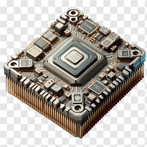 Macro Photo Of Electronic Chip Microchip Technology Computer Chip Cpu Processor Png