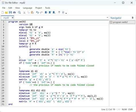 Statas Interface Stata