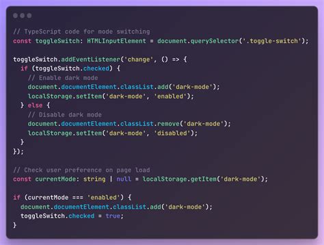 Bringing Elegance To Your Web App A Typescript Powered Dark Mode Implementation