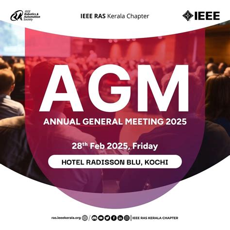 Ieeeraskc Agm2025 Ieee Robotics And Automation Society Kerala Chapter