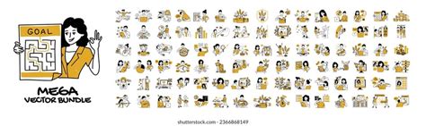 Productive Workflow Time Management Investment Strategy Stock Vector