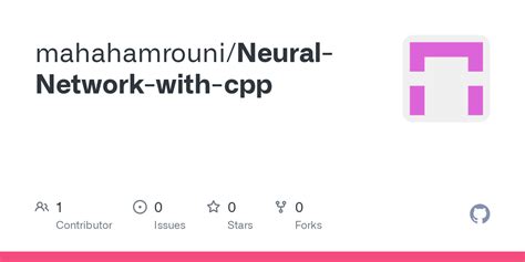 Github Mahahamrounineural Network With Cpp