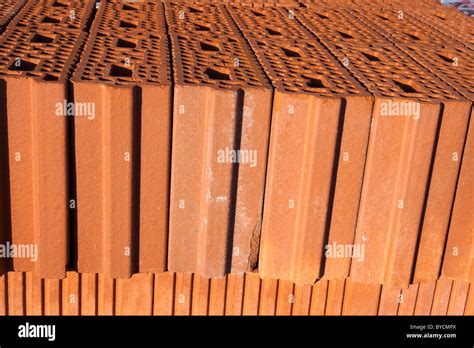 Red Bricks For Construction Stock Photo Alamy