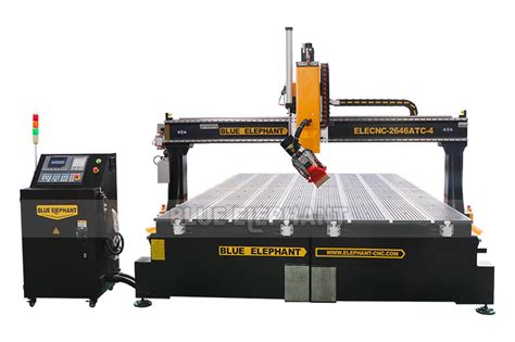 Axis ATC CNC Router With Detachable Machine Bed Blue Elephant CNC Machinery