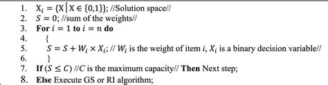 algorithm 4 feasibility evaluation algorithm download scientific diagram