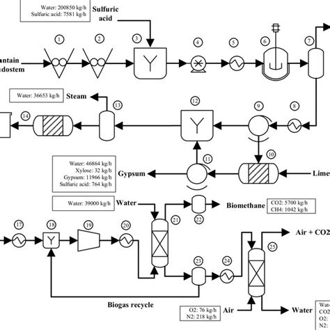 Flow Diagram For Biogas Production From Plantain Pseudostem 1 Mill Download Scientific