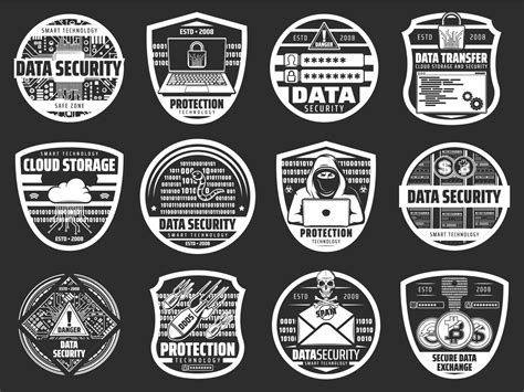 Internet Security Data Storage Hacker Protection 11353407 Vector Art