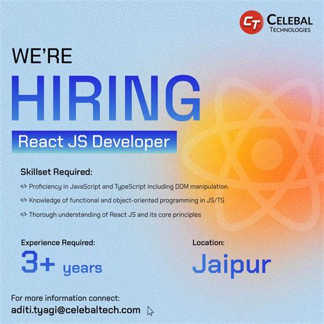 Reactjs Reactjs Frontenddeveloper Jobs Jaipurjobs Frontend