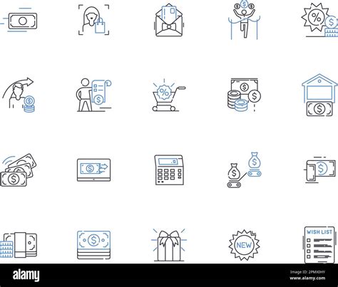 Customer Development Outline Icons Collection Customer Development