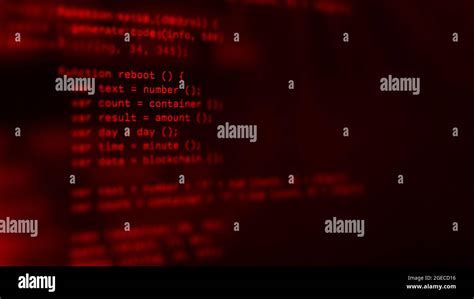 Error Red Code Hack Background Binary Code Internet Technology Cloud Network And Business
