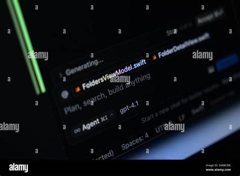 Poznan Poland April 14 2025 Close Up Of Cursor Editor Running Gpt 4 Integration While