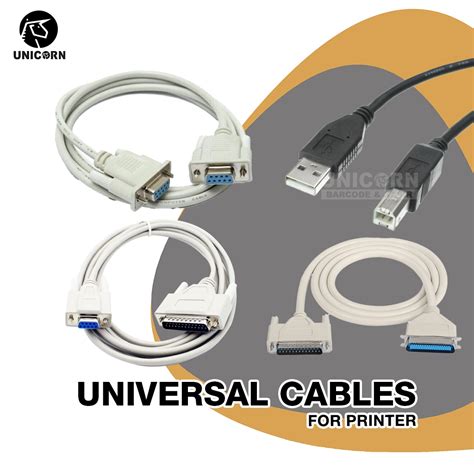 jual universal cables kabel printer usb 2 0 serial rs232 db9 db25