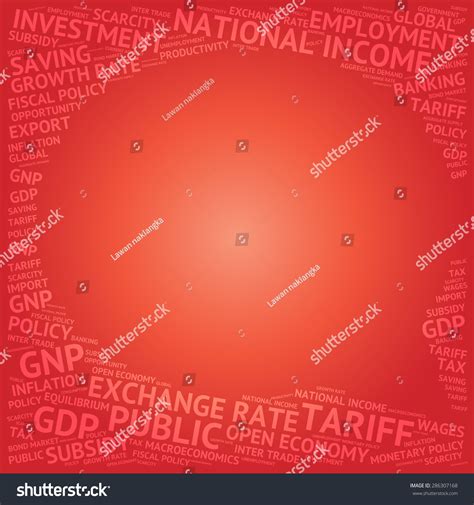 Word Cloud Economic Growth Related Items Stock Vector Royalty Free