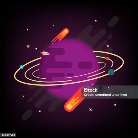 우주 환경을 통해 로켓에 있는 별과 행성 평평한 디자인 벡터 일러스트 레이 션 0명에 대한 스톡 벡터 아트 및 기타 이미지 0명 개념 개념과 주제 Istock