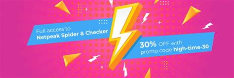 free full access to netpeak spider and checker and 30 off any
