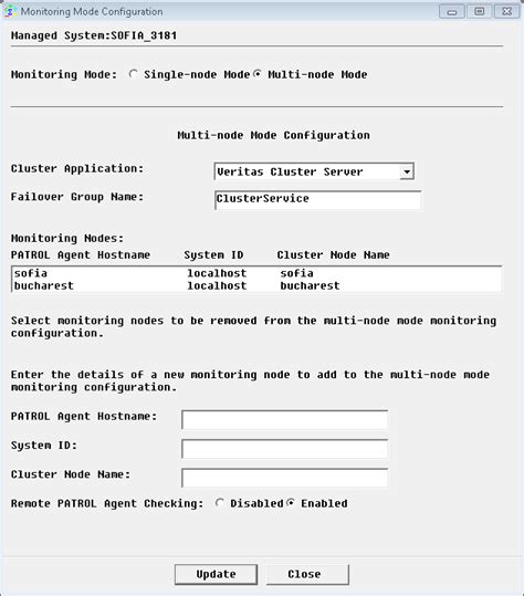 Kb1211 Configuring The Multi Node Monitoring Mode With The Vcs Km