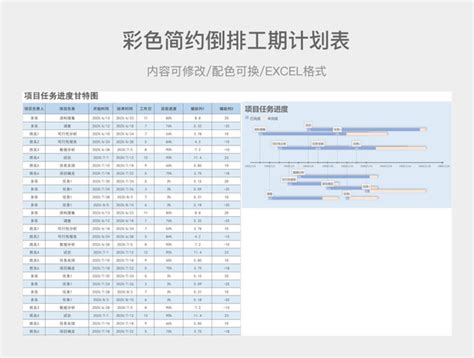 工期表表格 工期表excel表格下载 觅知网