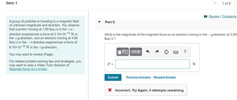 solved item 1 1 of 5 a review constants part c a group of