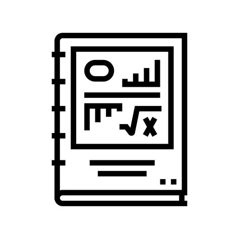 Scientific Report Line Icon Vector Illustration 10348468 Vector Art At