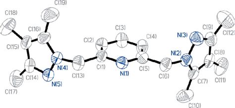 A View Of The Molecule Of I Showing The Atom Labelling Scheme