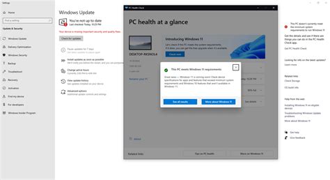 Trying To Update To Windows 11 Pc Doesnt Meet Windows 11 Requirements But Pc Health Check