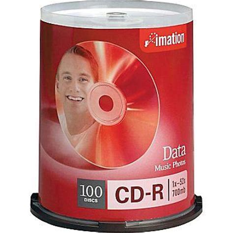 Cd R Imation 700mb 80min 52x Spindle 100 Pcs