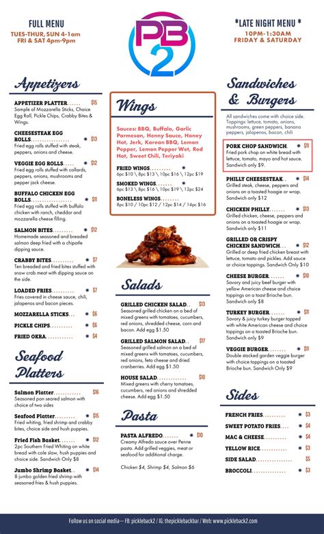 Menu Pickleback 2