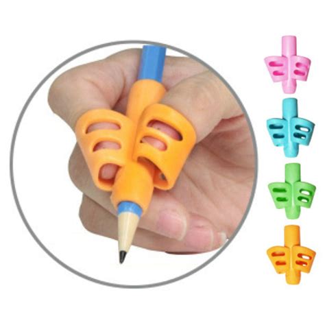 4pcs Assorted Colors Dual Finger Handwriting Penci Grandado