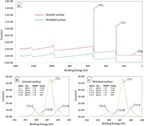 Xps Analysis Of Smooth And Wrinkled Samples A Xps Survey Of Smooth
