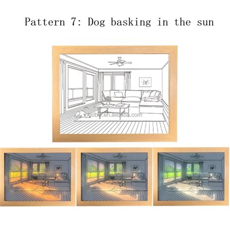 Adjustable Brightness Led Lighting Painting Drawing Decorative Bedroom Night Light Comic