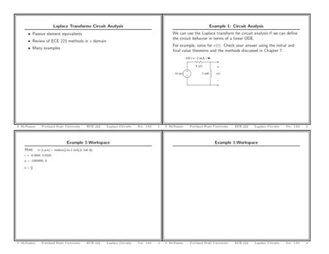 PPT Laplace Transforms Circuit Analysis Example Circuit Analysis We PowerPoint