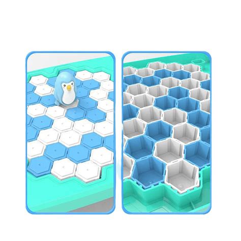 Ice Breaker Penguin Knock Plastic Ice Cube Building Block Game Save Penguin Ice Breaker Wall