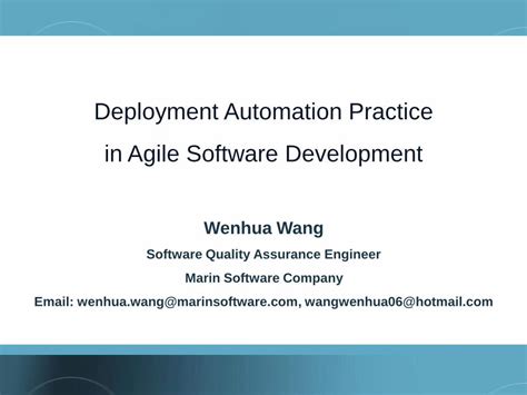 Pdf Deployment Automation Framework With Selenium Dokumentips