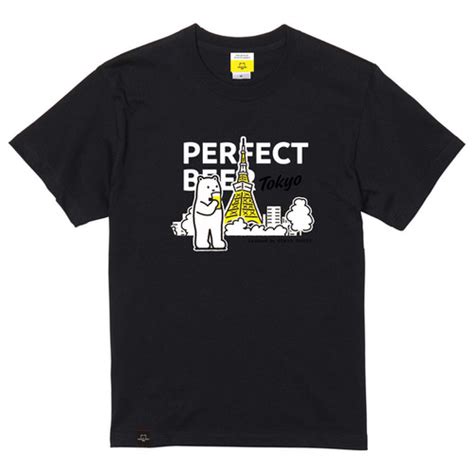 おでかけビアっくまtシャツー東京タワーー～ブラック～ 株式会社perfect Beer