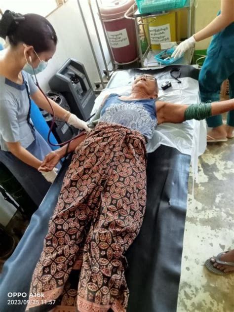 ဖြူးမြို့နယ်တွင် အကြမ်းဖက်သမားများမှ Drop ဗုံးပစ်ချတိုက်ခိုက်မှုကြောင့် အသက် ၈၀ ကျော်အရွယ် အဘ