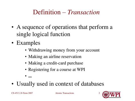 Ppt Atomic Transactions In Distributed Systems Powerpoint