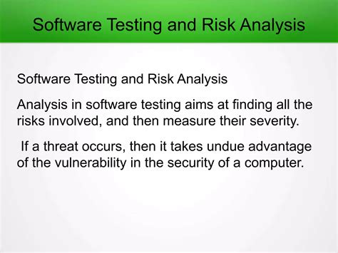 Risk Analysis Software Testing At Ben Birtwistle Blog