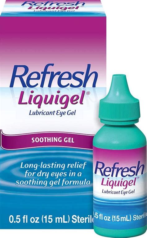 Refresh Liquigel Lubricant Eye Gel Drops 05 Fl Oz Relief For Dry