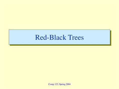 Ppt Red Black Trees Powerpoint Presentation Free Download Id419645