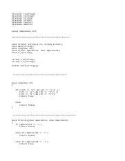 Computation Using A Stack Infix Notation U Cpp Include Include Include Include