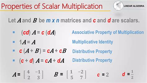 algebraic properties of matrix operations pptx physics science