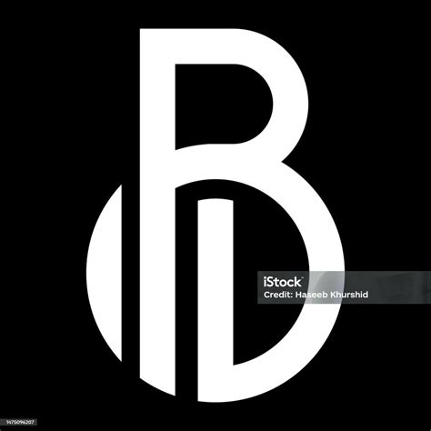 최소한의 Bd 로고 고급 배경에 Db 문자의 아이콘입니다 Bd 모노그램 이니셜을 기반으로 한 로고 아이디어 전문적인 다양한 문자 기호와 배경에 Db 로고 로고에 대한 스톡