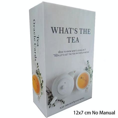 12x7 Cm Whats The Tea Oracle Deck Card Games No Manual Shopee Singapore