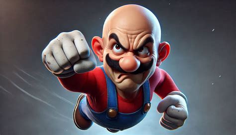 Bald And Angry Mario By Serkan 86 On Deviantart