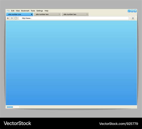 Browser Template Royalty Free Vector Image Vectorstock